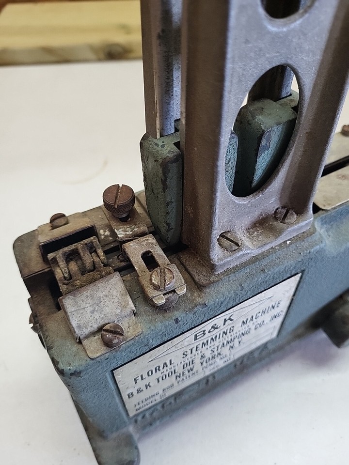 Vintage B & K Floral Stemming Machine Model H Florist Pick Tool #44 ...