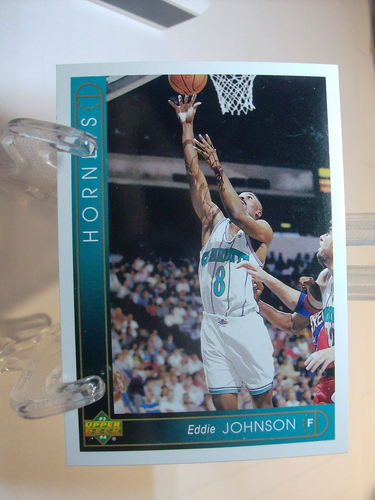 1993-94 Upper Deck Basketball #399 - Eddie Johnson - Charlotte Hornets ...