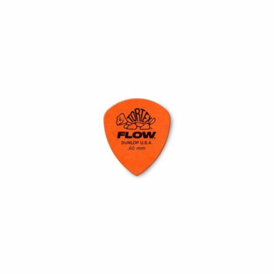 DUNLOP Tortex Flow Standard Picks, Player's Pack, 12 pcs., orange, 0.60 ...