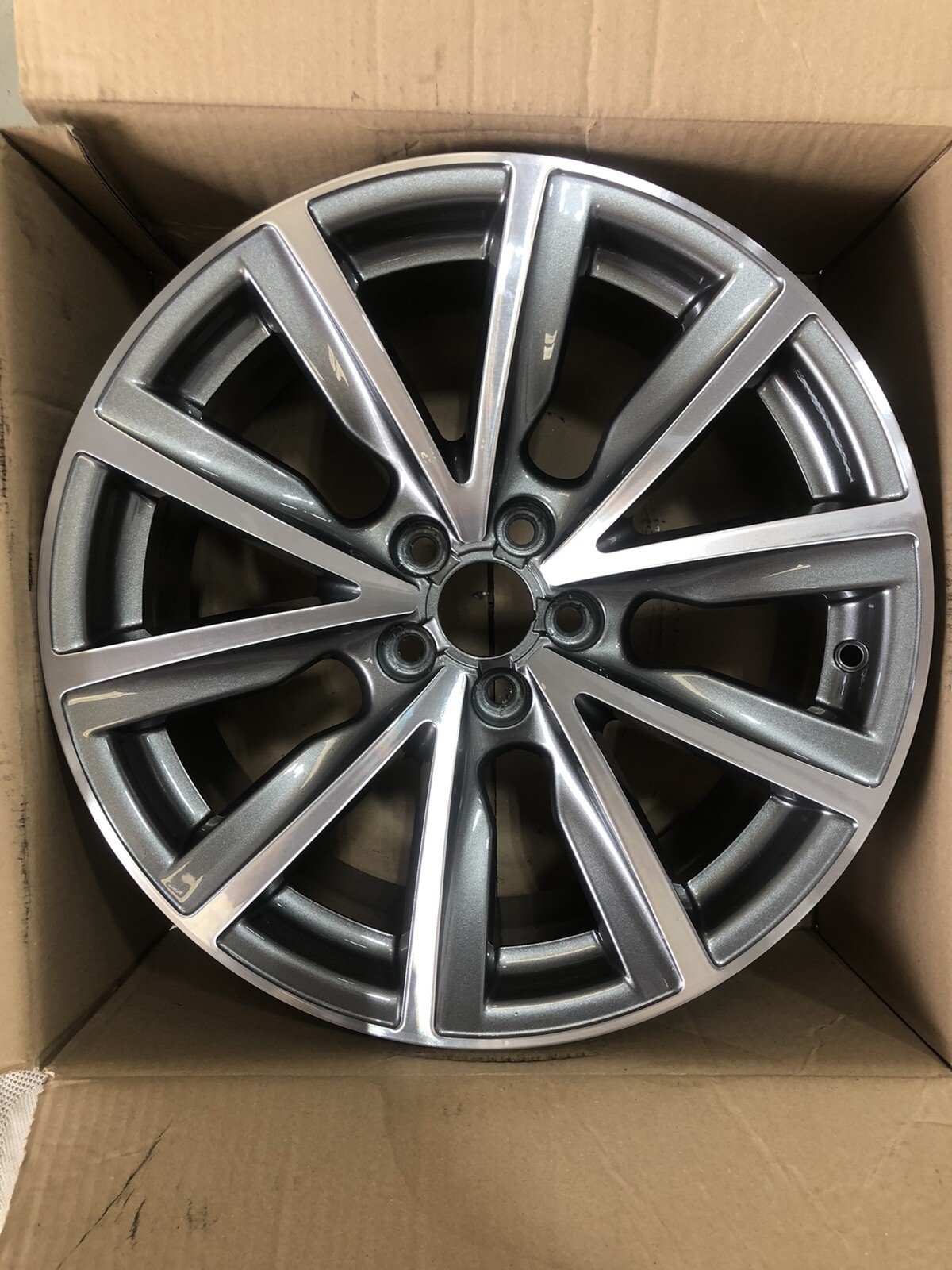 1 Genuine Original Audi A1 17" Alloy Wheel Grey Polished Diamond Cut ...