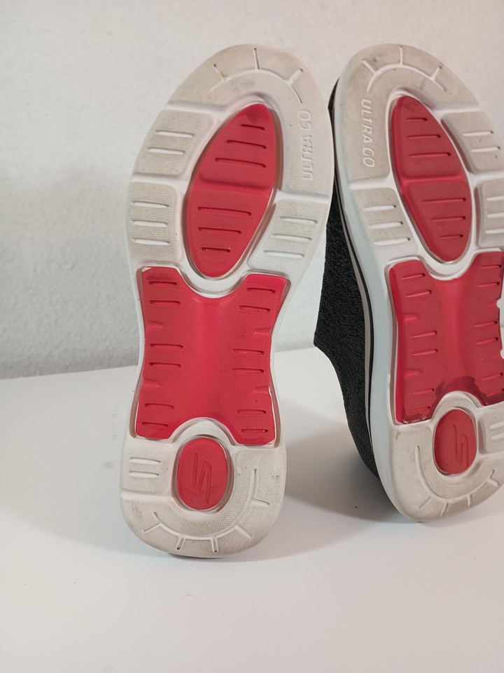 Men's Skechers, Size 8 GO WALK Arch Fit - Linear Axis 216256-BKRD Black ...