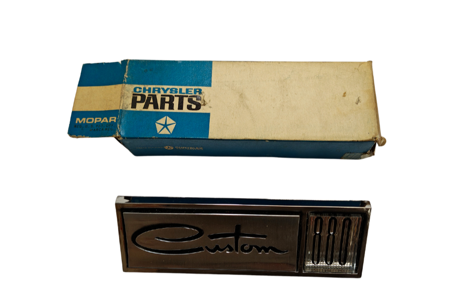 1965 Dodge Custom 880 Front Fender Nameplate Emblem Badge Logo 2578548 ...