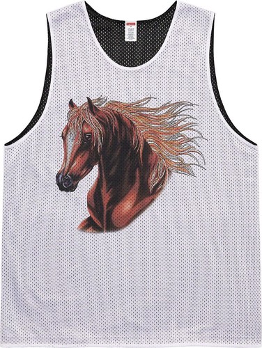 Supreme Mustang Reversible Basketball Jersey White SS23 Men’s Size XL ...