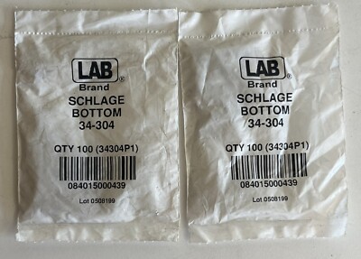 2- LAB Schlage Bottom Pins 34-304 34304P1 100 packs - New In Package | eBay
