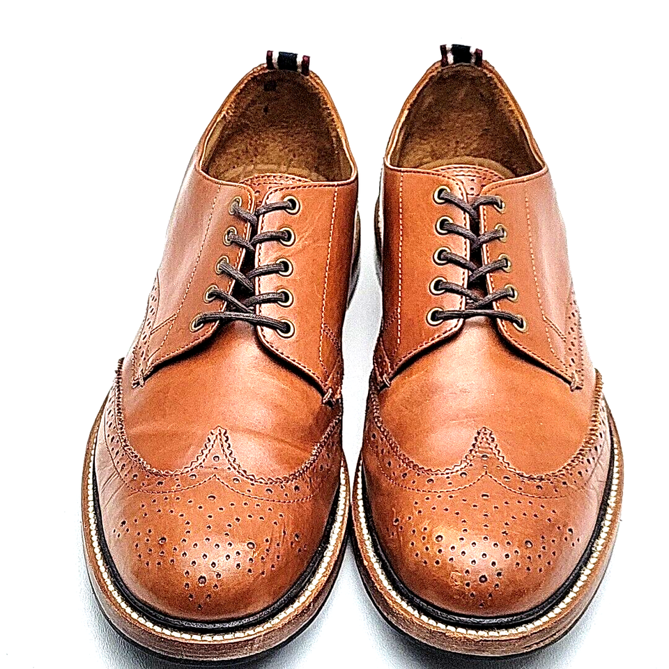 J. CROW Shoes Oar Stripe Short Wing Derbys Burnished Sienna K9291 Size ...
