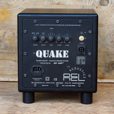 REL 100w Mosfet compact Quake Subwoofer in black | eBay UK