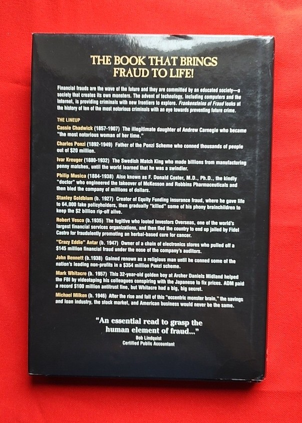 Frankensteins of Fraud - Hardcover By Joseph T Wells - EX 9781889277257 ...