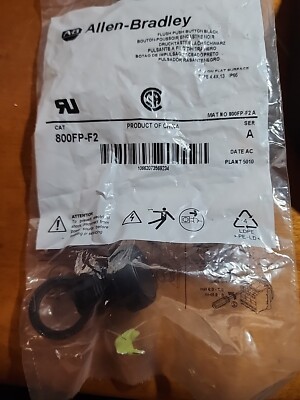 Allen Bradley 800FP-F2 Flush Operator Push Button, Black | eBay