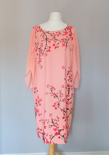 Jacques Vert Mother Of Groom Dress Size 14 Peach Coquette Evening ...