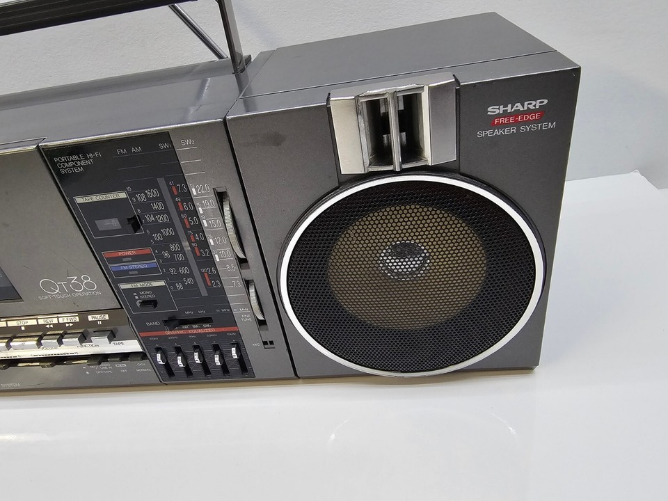 SHARP Qt 38 Boombox Radio Stereo Cassette, Made in Japan | eBay