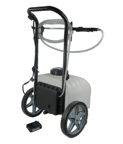 Battery Powered 9 Gallon Cart Sprayer for Rodent, Weed, and Grass ...