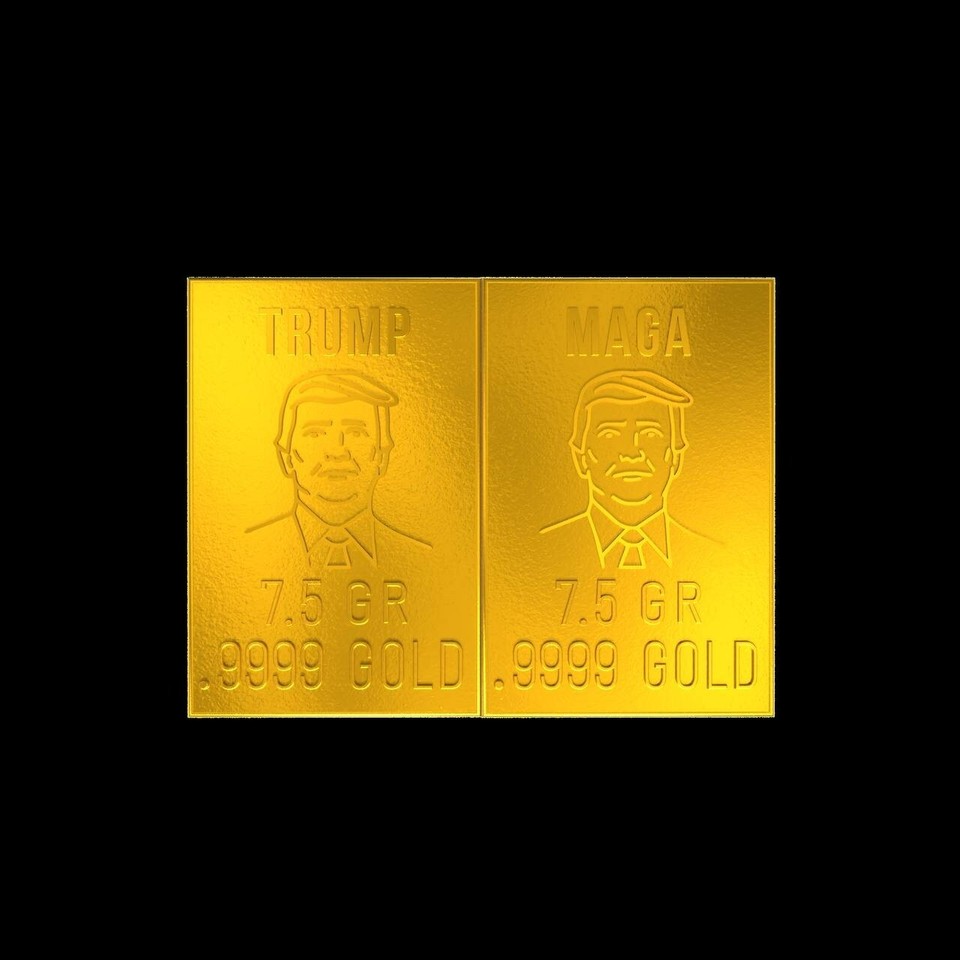 Limited Edition Trump MAGA Gold Bar - 1 Gram, 7.5 Grains Each M | eBay