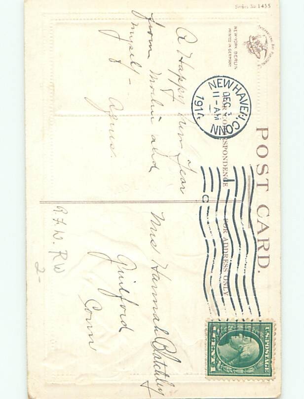 Divided-Back NEW YEAR SCENE Great Postcard : make an offer W7527 | eBay