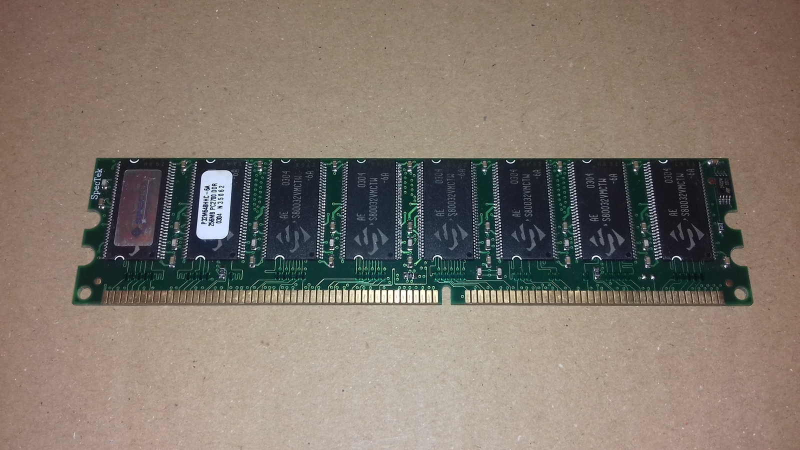 256MB PC2700U RAM PC Spectek P32M648HHC-6A DDR DIMM 184pins 333MHz | eBay