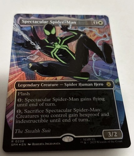 Spectacular Spider-Man (Borderless) #238 The Stealth Suit MTG CCG NM+ ...