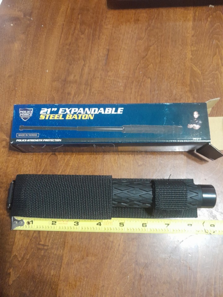 extendable SECURITY/ police baton 21 INCH AND SHEATH, police tactical ...