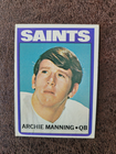 1972 Topps Football ROOKIE Archie Manning #55 - New Orleans Saints #5 ...