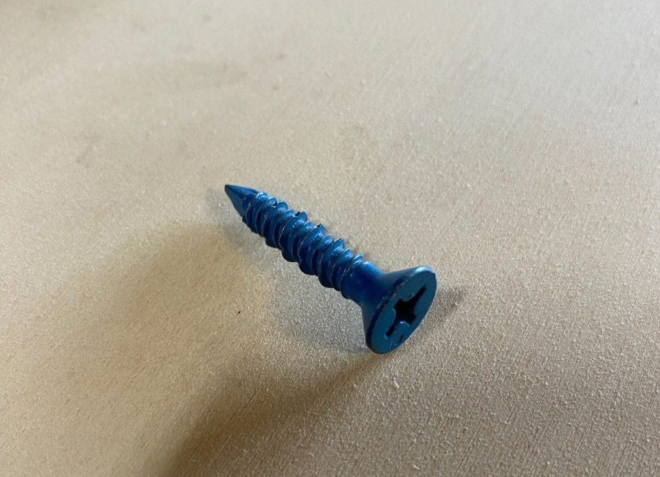 Tapcon 1/4 x 1-1/4 Blue Concrete Screws Phillips Flat Head Masonry 152 ...