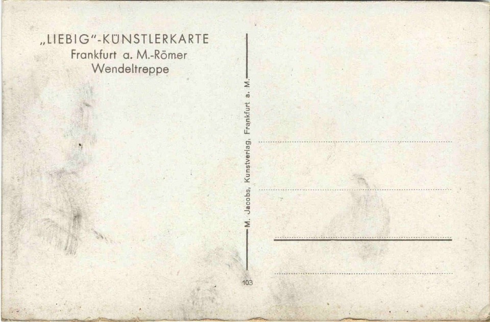 Frankfurt - Liebig Künstlerkarte -246104 | eBay UK