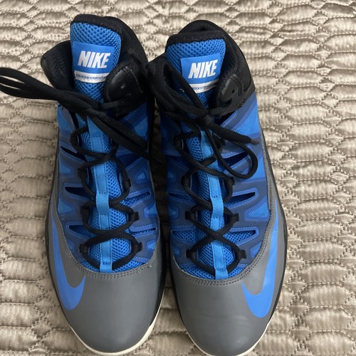 Nike Max Air Men's Size 11 High Top Blue /Gray Basketball Shoes ...
