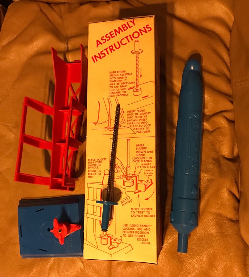 Marx Extremely Rare VINTAGE ICBM Rocket with Launching Pad and Gantry ...