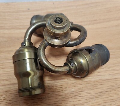 Lamp Parts: Tiffany Type Triple Arm Lamp Socket Cluster w/ H&H Sockets ...