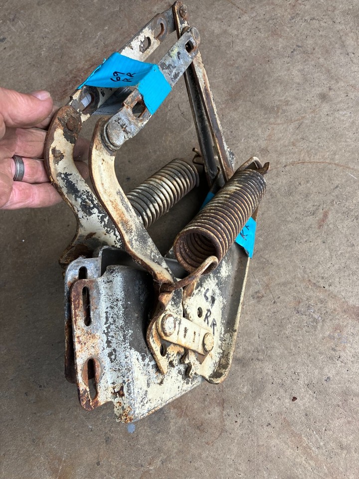 1969 Road Runner Hood Hinges 66 67 68 69 70 B Body GTX Coronet Charger ...