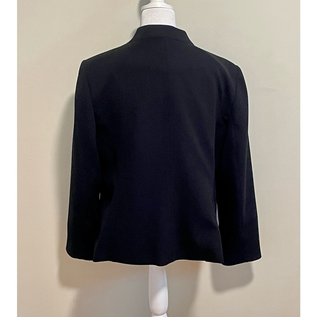 Ivanka Trump Womens Suit Jacket Black Zip Pockets Lon… - Gem