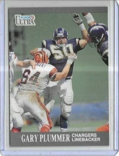 1991 Fleer Ultra Football #127 Gary Plummer San Diego Chargers | eBay