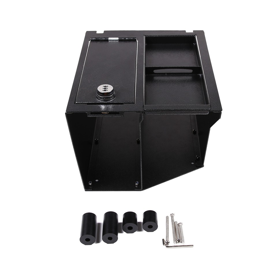 For TOYOTA Tundra 14-2020 2021 Center Console Safe GUN Storage Lock Box ...