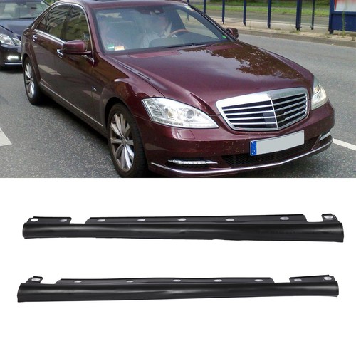 Fit 2007-13 Mercedes Benz S-Class Side Skirt Rocker Panel Molding AMG ...