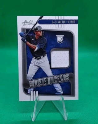 2021 Panini Absolute Rookie Threads Daz Cameron RC Detroit Tigers | eBay
