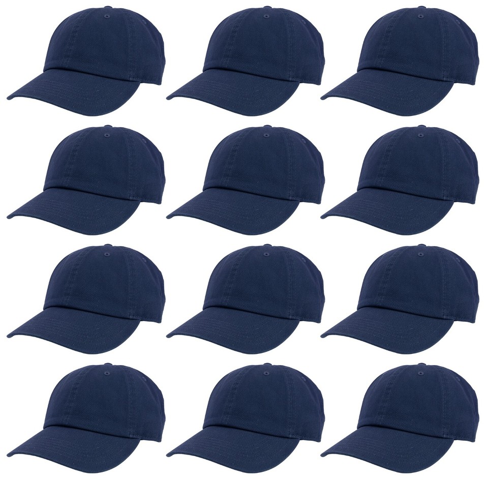 Plain Blank Cotton Baseball Cap Hat Solid Adjustable Wholesale LOT ...