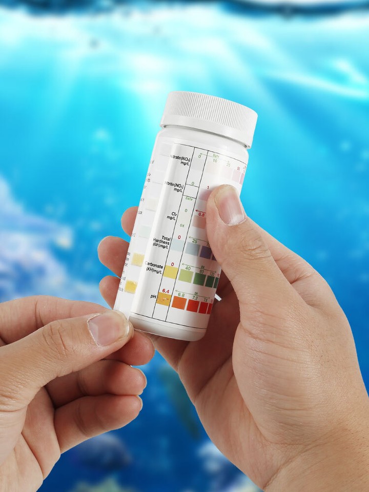 100Pcs PH Test Fish Tank Water Tropical Aquarium Pond Water Test Strips ...