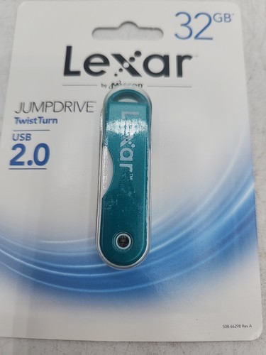 Lexar JumpDrive TwistTurn 32GB USB 2.0 Flash Drive, Teal Green New in ...
