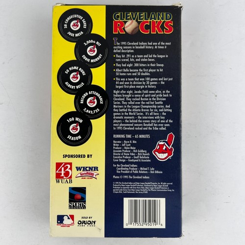 Cleveland Rocks Story Of The 1995 Cleveland Indians Baseball VHS Video ...