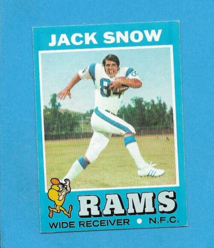 1971 TOPPS #44 JACK SNOW RAMS NR-MINT | eBay