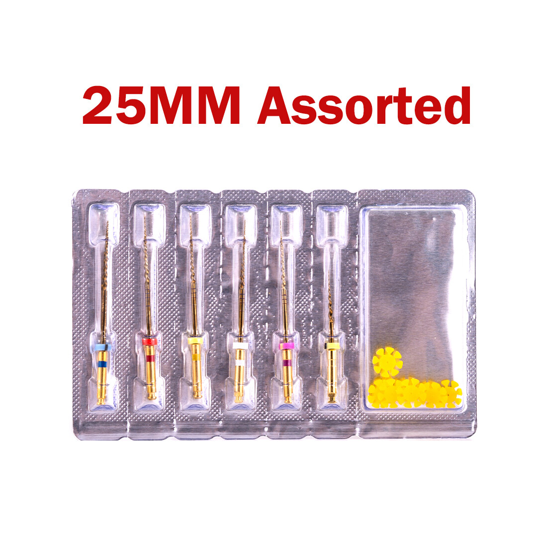 Dental Endo Files 25mm 6-Piece Dental Endo Rotary Files Set - X-Pro ...