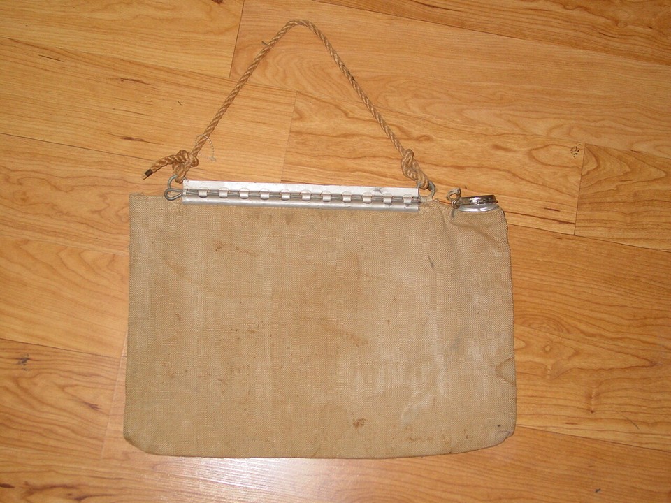 Vintage MINNEQUA Flax Desert WATER BAG Auto Radiator Pueblo Tent Awning ...