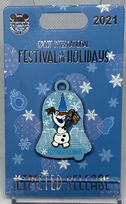 Disney Epcot International Festival Of The Holidays Frozen Olaf Bell LR ...