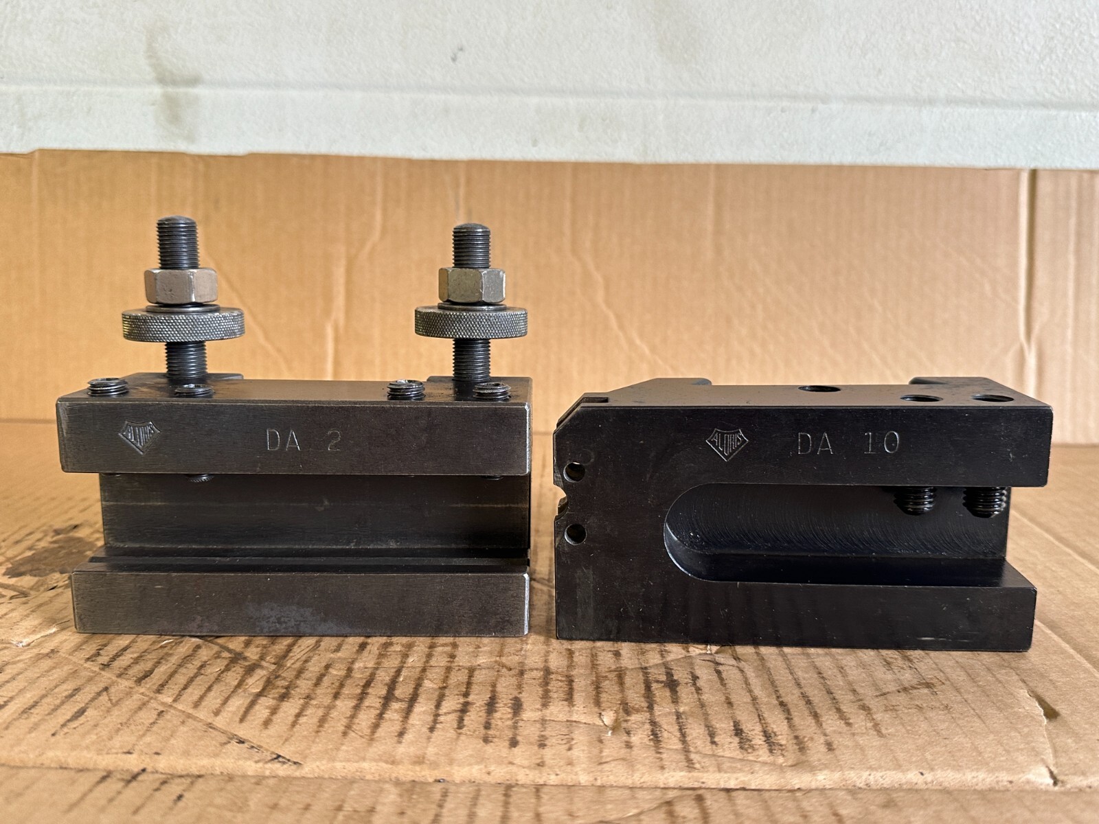 Qty (2) ALORIS TOOL POST HOLDERS: DA2 TURNING: DA10 KNURLING, FACING | eBay