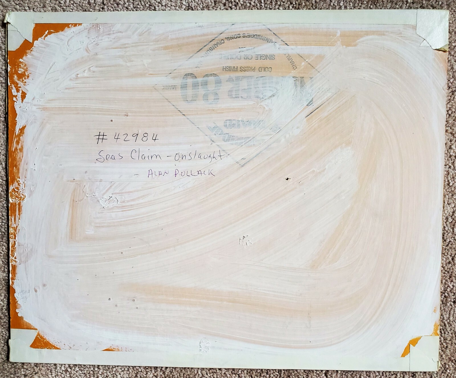 Magic the Gathering MTG Original art painting SEA'S CLAIM Alan Pollack ...