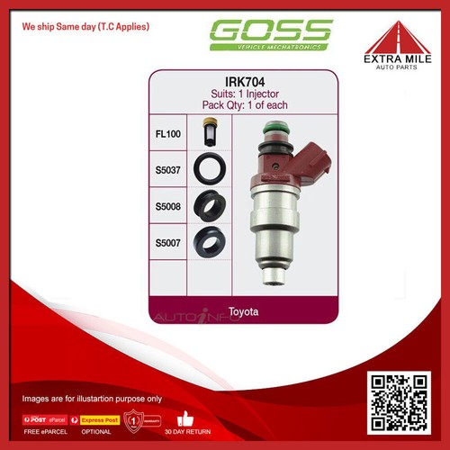 Goss Fuel Injector Seal Kit For Lexus ES300 MCV30R 3.0L 1MZFE V6 24V ...