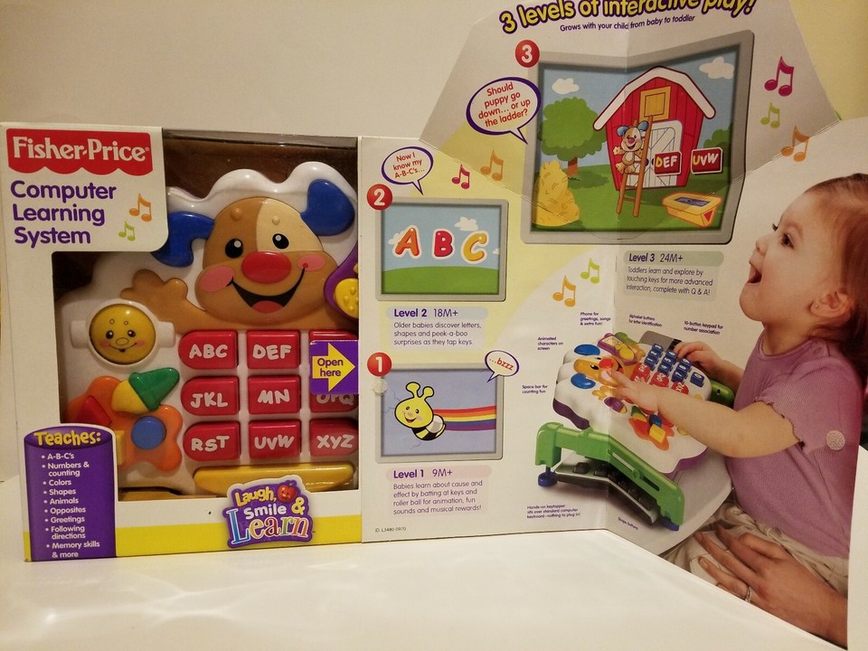 Fisher Price Computer Learning System 9- 36 Months New ABC Laugh Smile ...