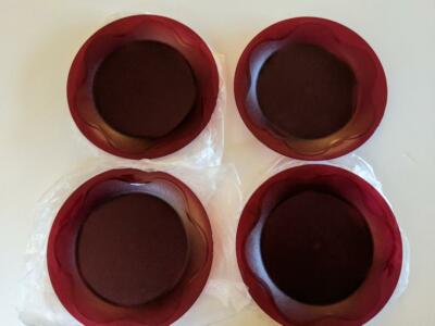 Tupperware Open House Collection 8" Dessert Plates #4717A Cranberry ...