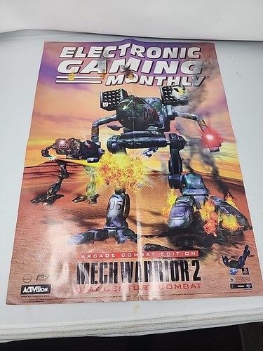 Mechwarrior 2 Playstation 1 PS1 Sega Saturn EGM Foldable Promo Poster ...