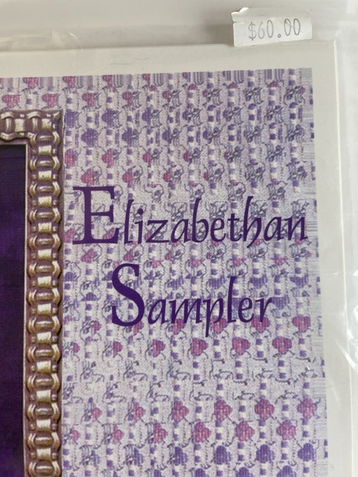 Vintage Charland Designs Elizabethan Sampler Cross Stitch Kit ...