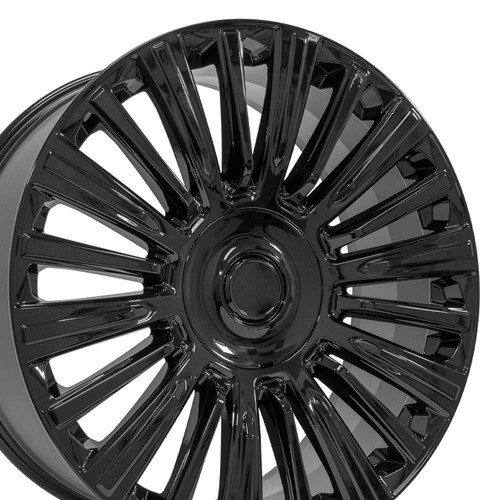 24" Replica CA92 fits Cadillac Escalade 24x10 Gloss Black | eBay