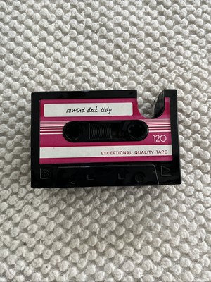 Vintage Cassette Tape "Rewind Desk Tidy" Desk Caddy & Tape Dispenser | eBay