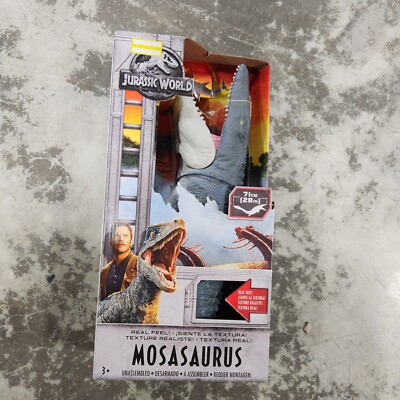 JURASSIC WORLD MOSASAURUS Real Feel Park Dinosaur NEW A4 887961590678 ...